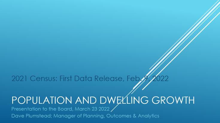 DNSSAB | General Demographics Open Data